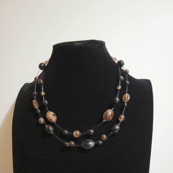Jewelry | Vintage Floating Bead Graduated Multi Strand Coker Necklace ...